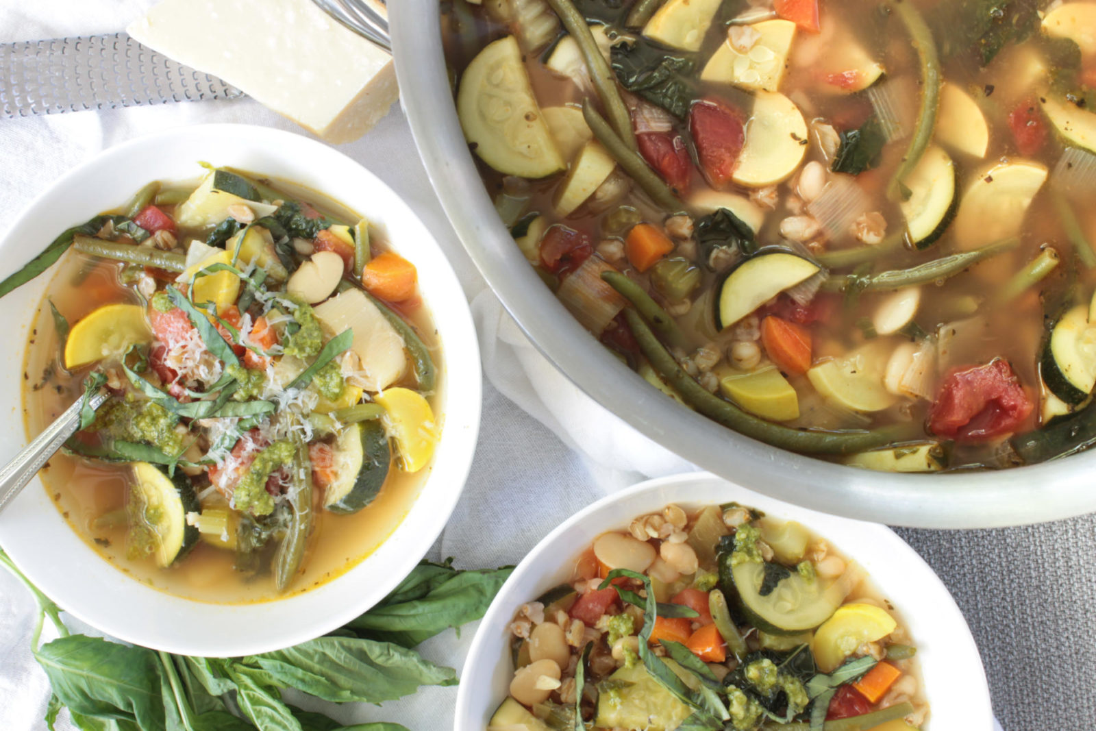 Summer Minestrone with Farro – Strong Roots Nutrition